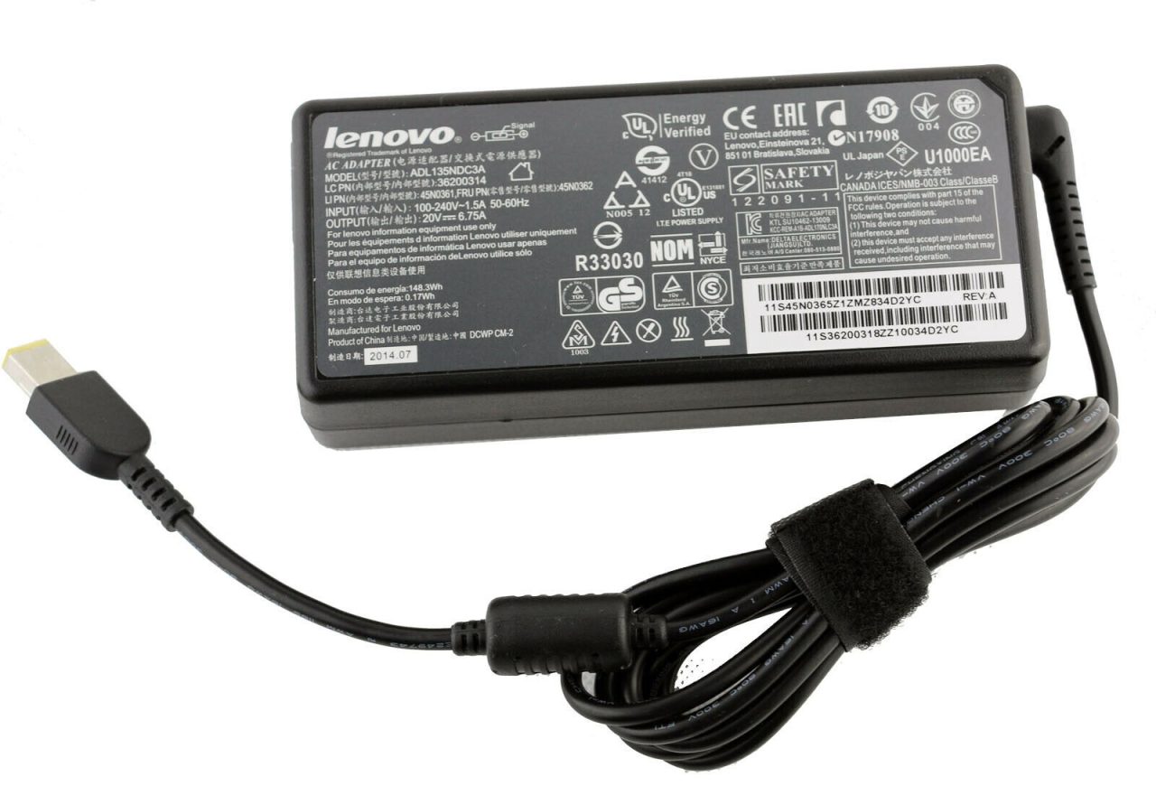 Зарядное устройство для ноутбука Lenovo 135W Square TIP в Минске
